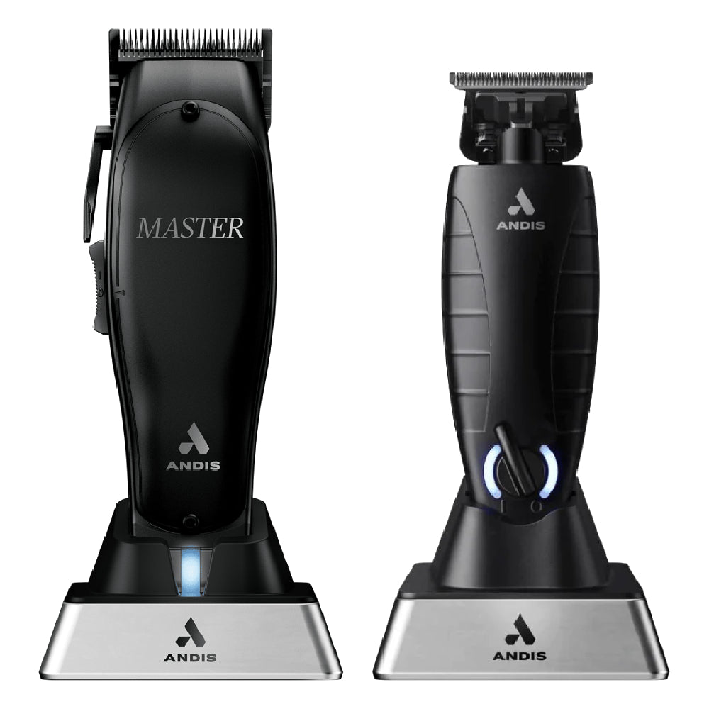 Andis Master Cordless Clipper Black Label Edition + GTX-EXO M-Force Co ...
