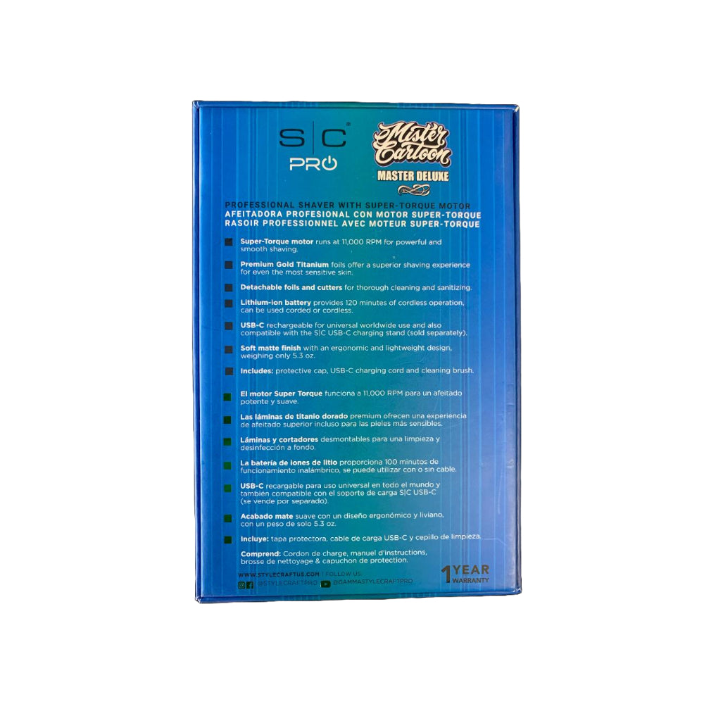 StyleCraft Rebel Shaver Limited Edition Mister Cartoon Master Deluxe ...