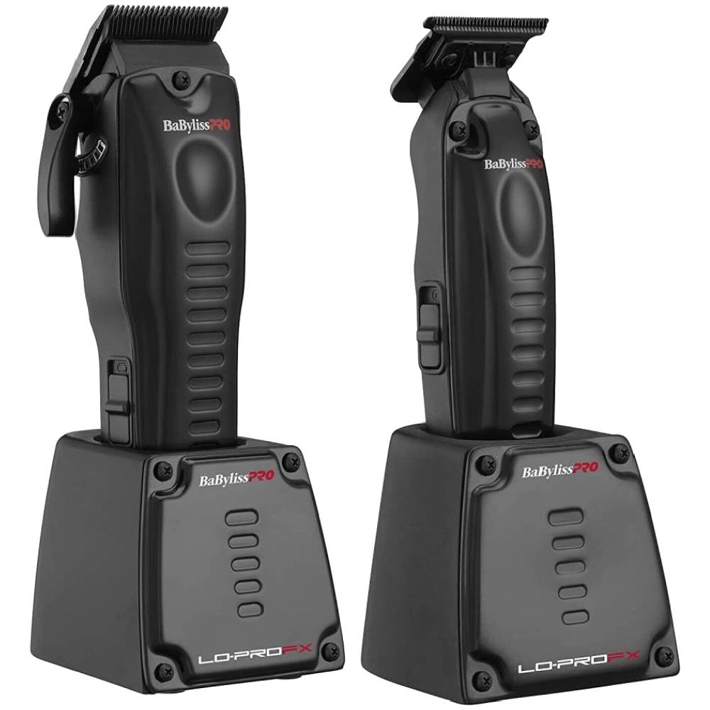 BaByliss Lo Pro Clipper (FX825) + Trimmer (FX726) + Charging Bases (Co ...